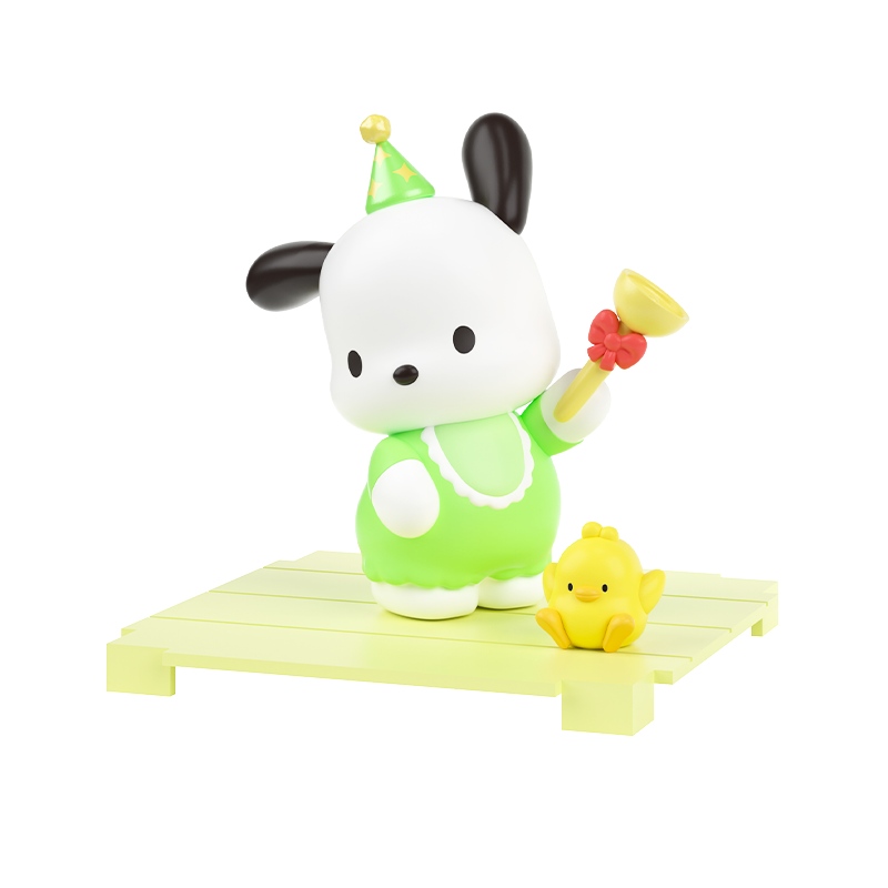 Мини-боксы унисекс MOETCH x Sanrio Joyful Harmony Collection, Confirmed-Pochacco Baby Rattles (Open)