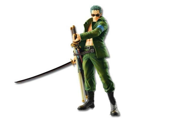Фигурка унисекс BANPRESTO Roronoa Zoro Glass Factory, Ichiban Kuji, One Piece, Military Checkered B Reward