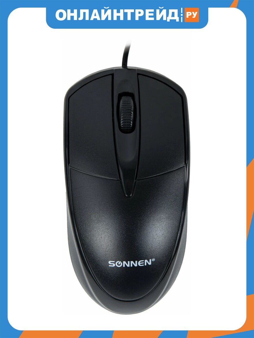 Мышь Sonnen B61 оптическая черный
