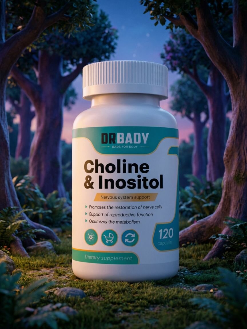 Холин и инозитол, Choline & Inositol 120 капсул 830 мг