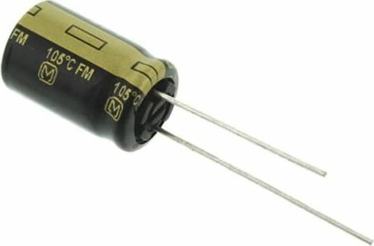 Конденсатор PANASONIC EEUFM1E471 электролитический, с низким импедансом, THT, 470мкФ, 1 шт