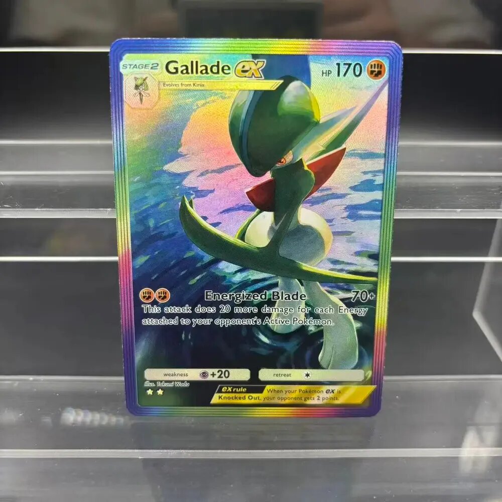 Самодельные коллекционные карты TCG: Пикачу, Гэлэйд, Мисмагиус. Одиночная аниме-карта для классической игры, подарочная игрушка