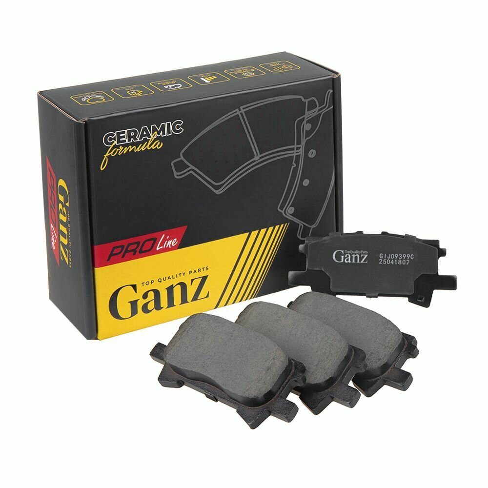 GANZ Колодки тормозные задние PRO-Line Ceramic для LEXUS RX RX300/RX350/RX400h GIJ09399C