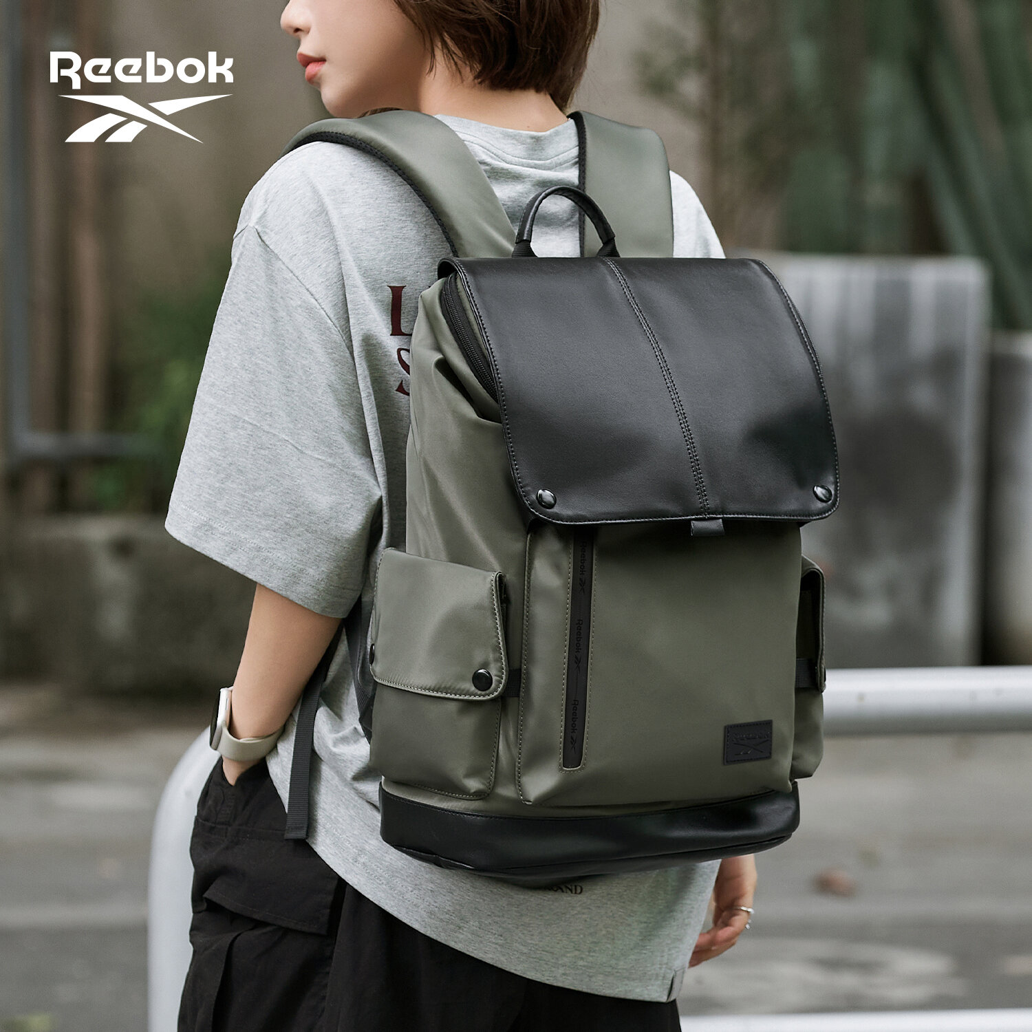 Сумка Reebok, темно-зеленый — фото 1