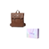 Сумка Disney, фактура стеганая, коричневый