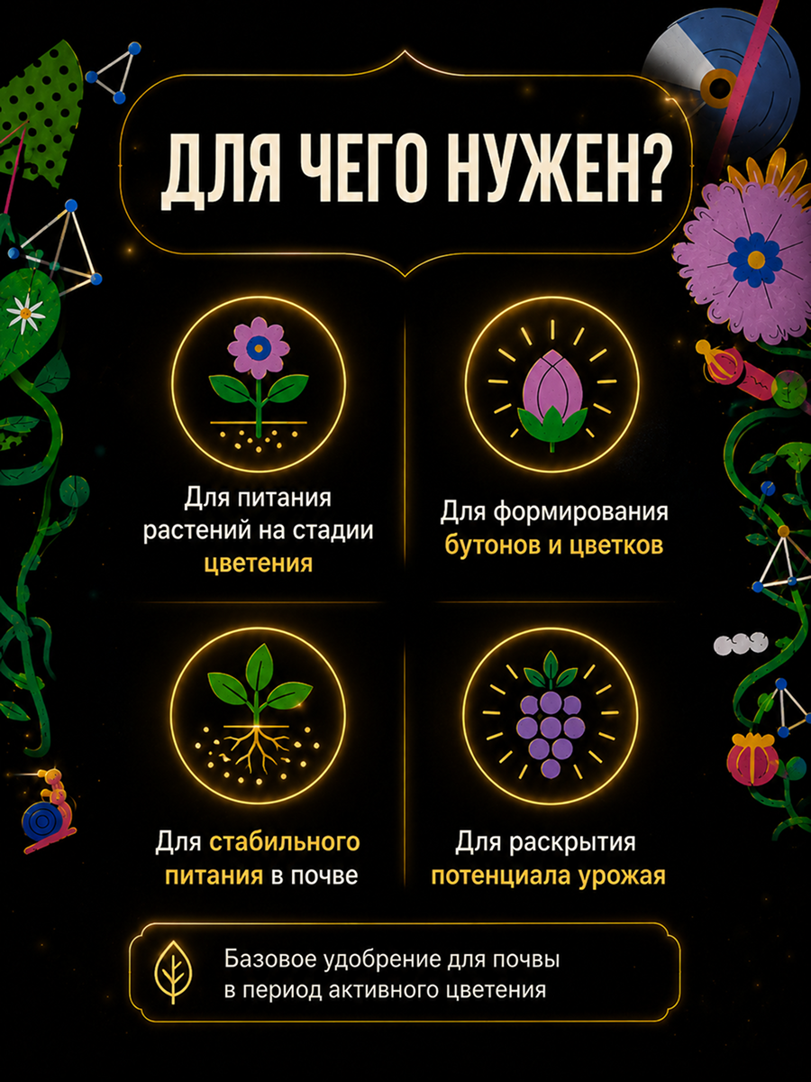 Удобрение на цветение для земли Simplex ТерраБлум (TerraBloom) 1 л. — фото 1