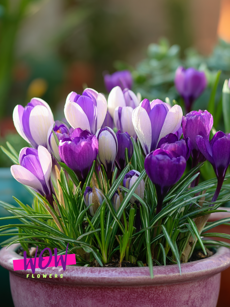 Луковицы цветов, WOW FLOWERS, TWIN Крокусы Вангуард 3 шт/Флауэр Рекорд 3 шт ( 6 шт )