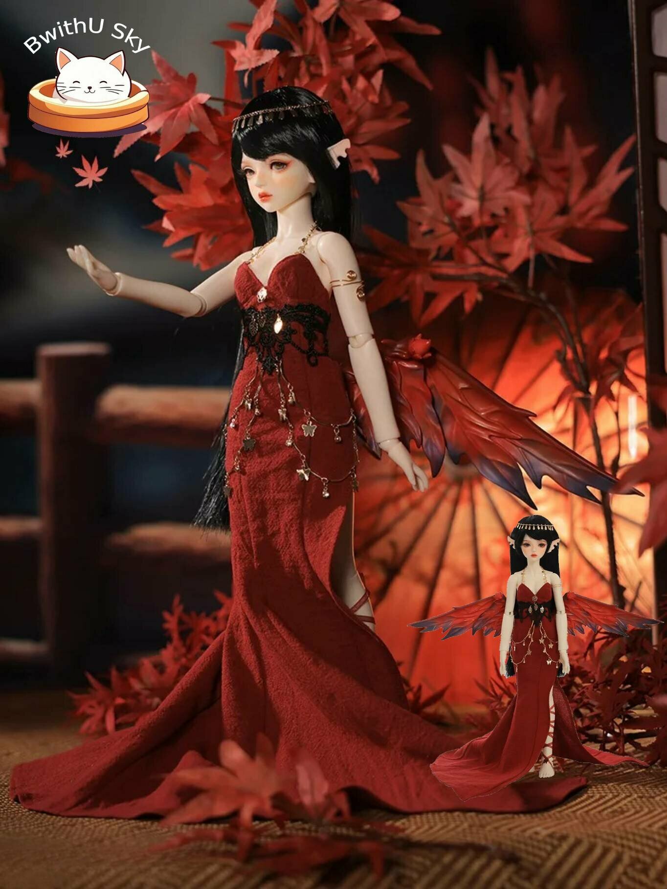 BwithU Cacia BJD 1/4 обнаженная кукла с нормальной кожей, без макияжа, без аксессуаров
