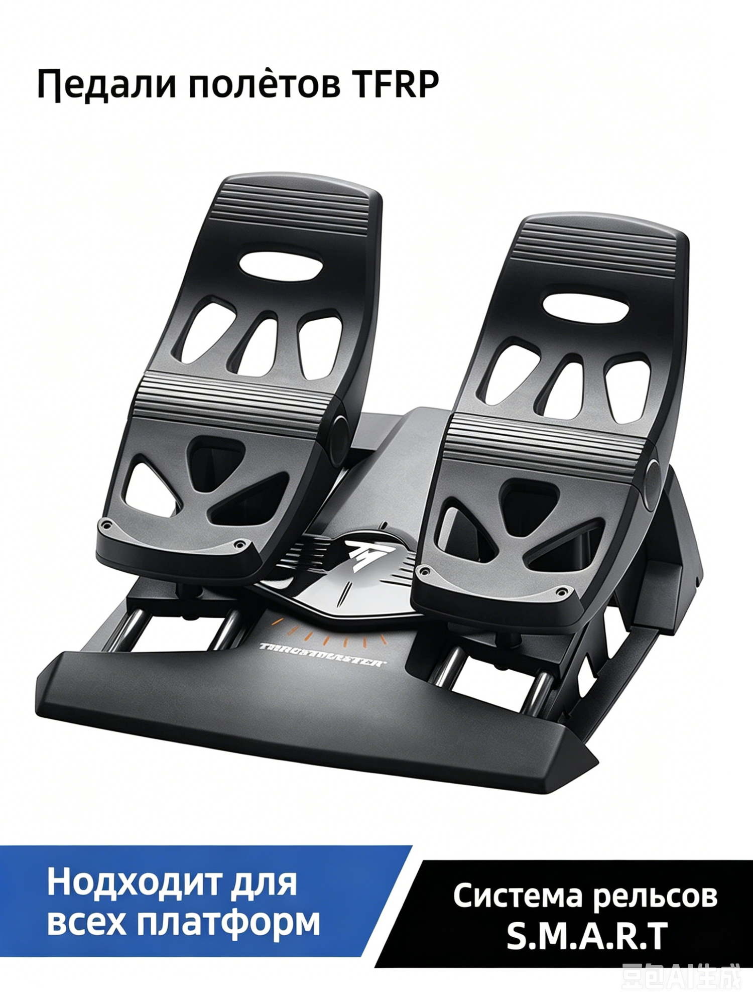 Дополнительные авиа-педали Thrustmaster TFRP RUDDER, PC/PS3/PS4