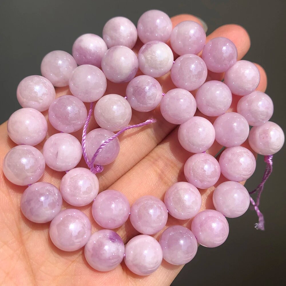 Бусины из ангелита GMB724 4/6/8/10 мм 8mm 46pcs beads, purple plated