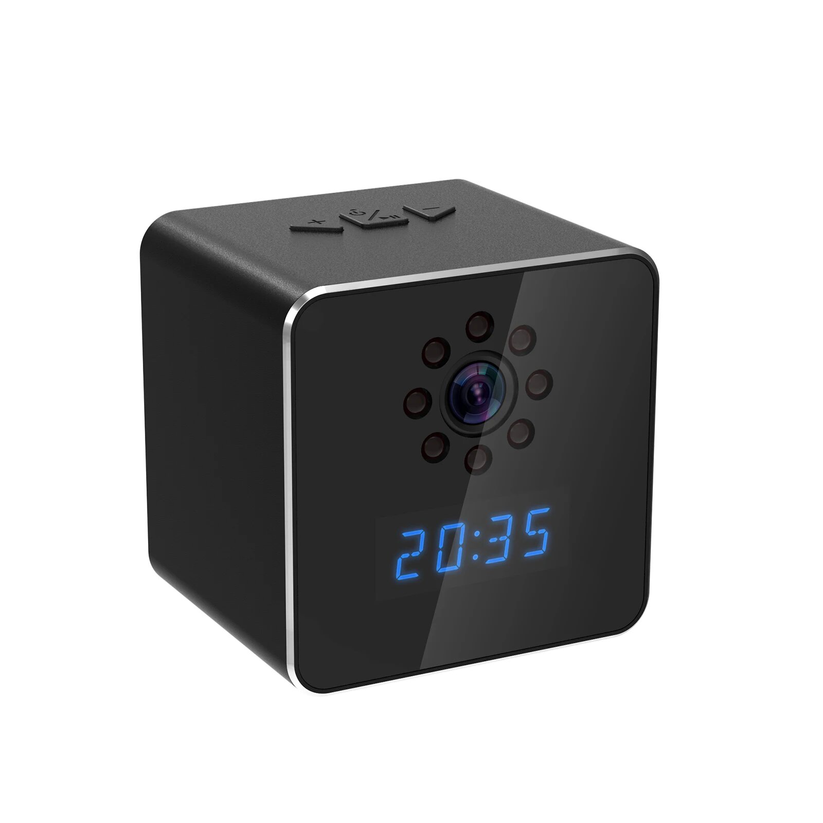 Wi-Fi IP-камера-часы 3-в-1 с Bluetooth-колонками As picture