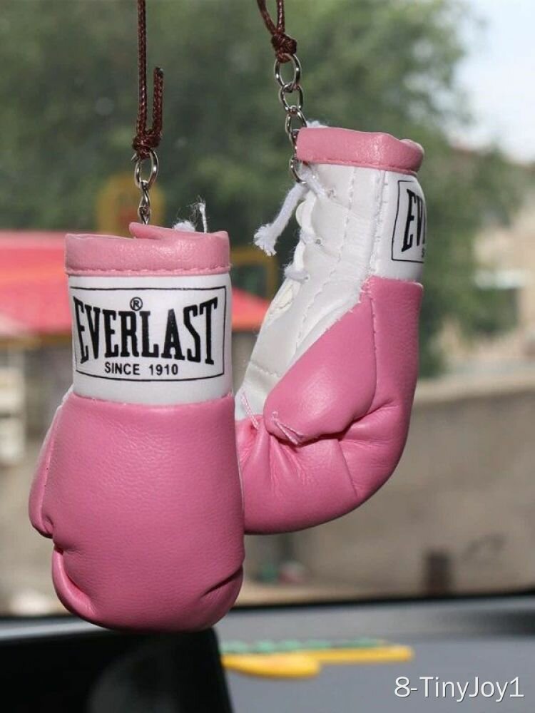 Ключки-боксерские перчатки Everlast Supreme розовые迷你, комплект 2 шт, для автомобиля, декоративные — фото 1