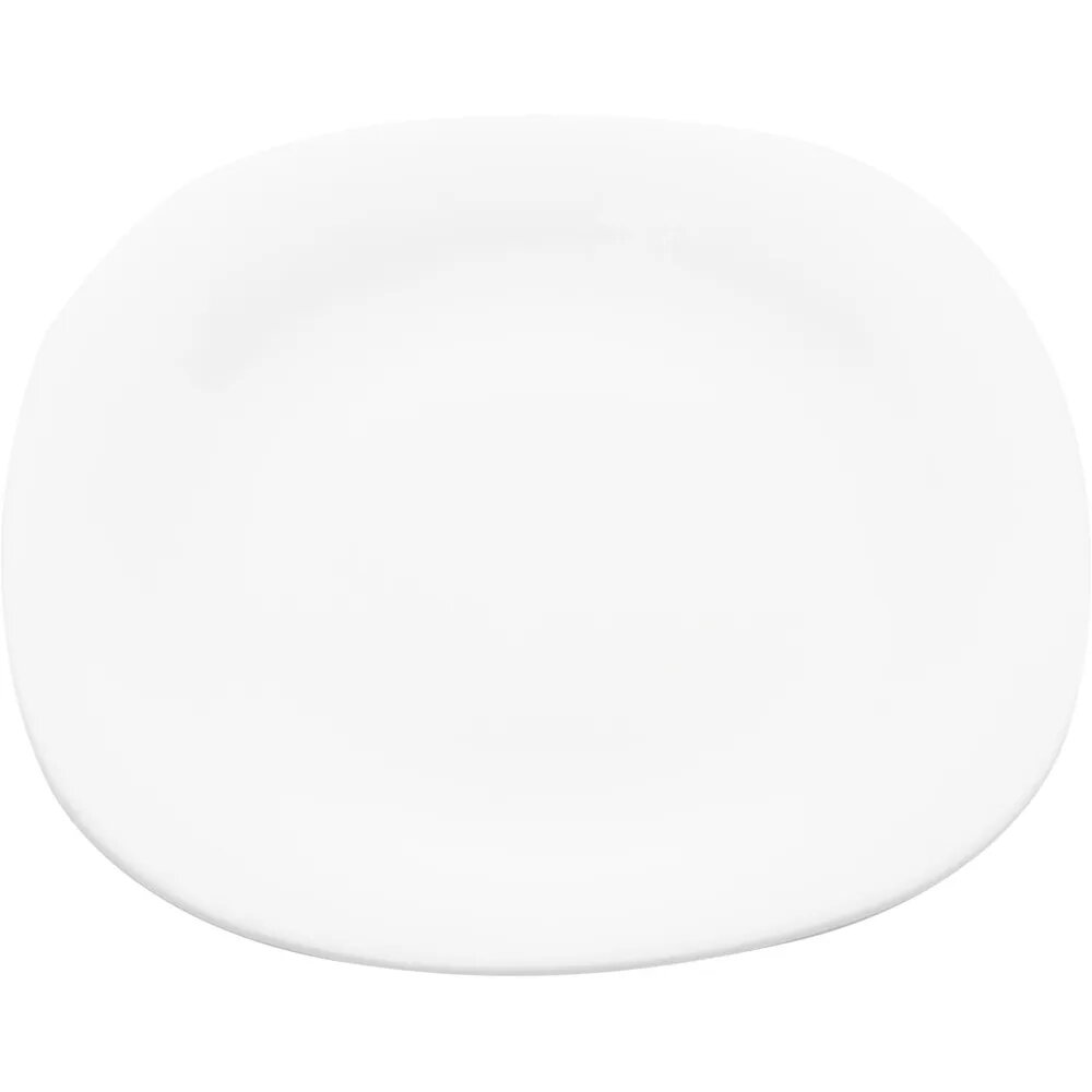 Тарелка HOMECLUB Quadro Classic White десертная, 19см, стекло