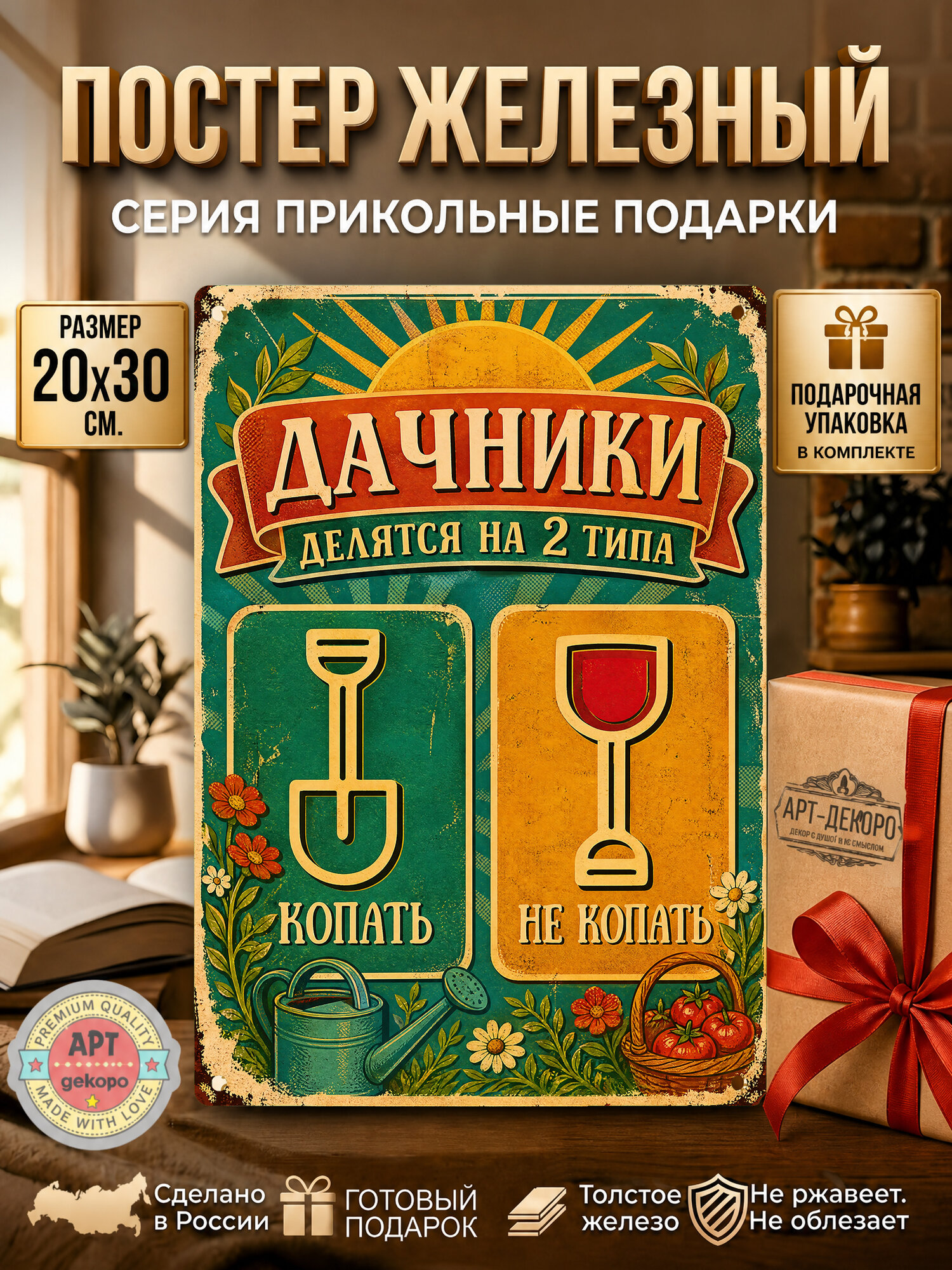 Для дома и дачи - Дачники делятся на 2 типа: копать и не копать, подарочная упаковка в комплекте