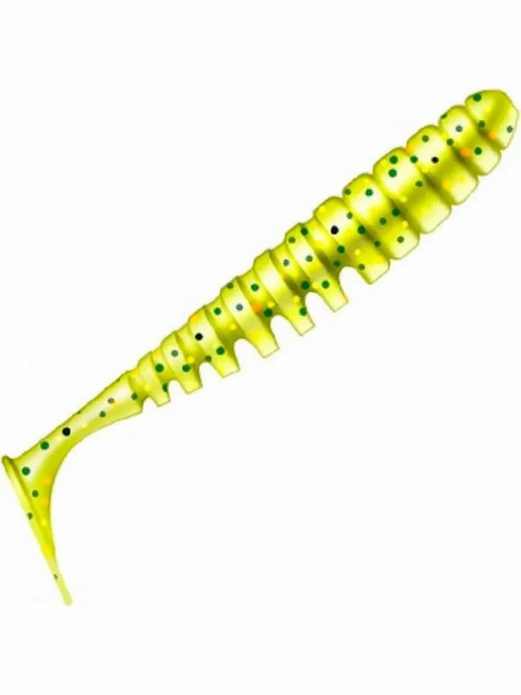 Приманка ZUB-SHAD 60 мм (2,3") -7 шт, цвет 310, желтый с блестками