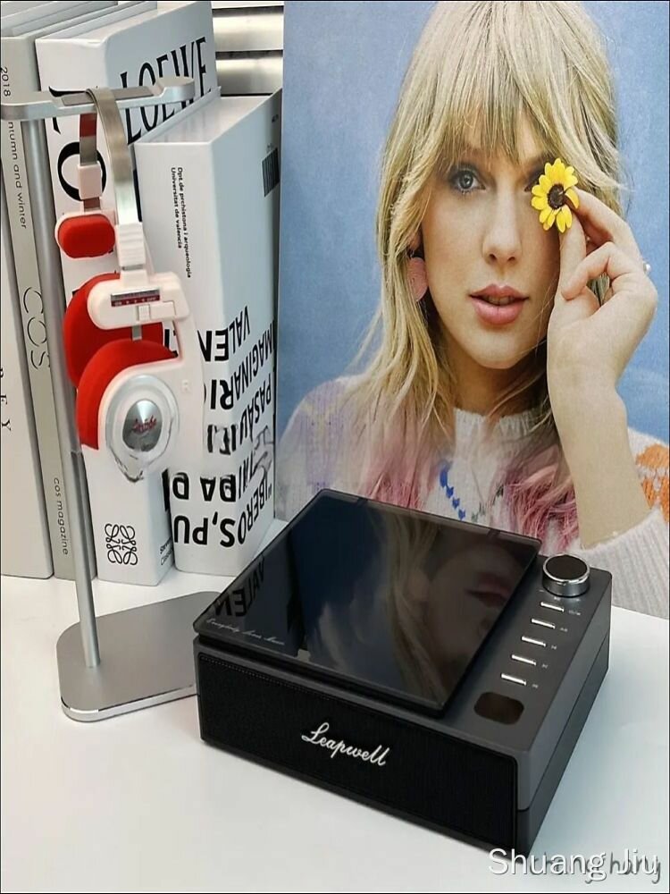 CD-плеер Leapwell портативный Bluetooth MP3, ретро дизайн, регулятор, для дома, проигрыватель