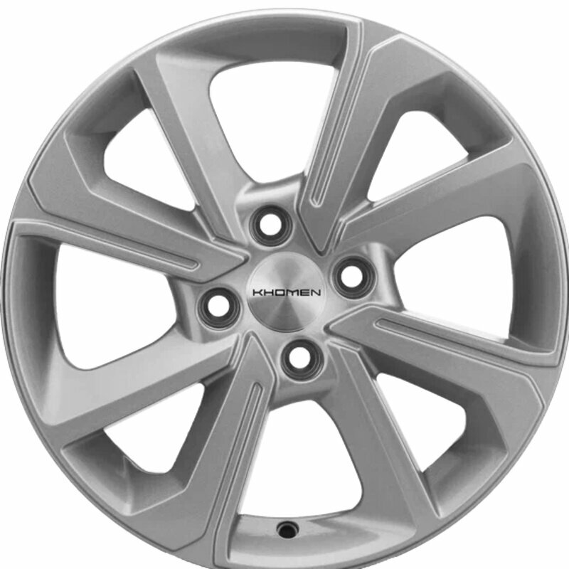 Литой колесный диск Khomen Wheels KHW1501 (XRay) 6x15/4x100 ET37 D60,1 F-Silver