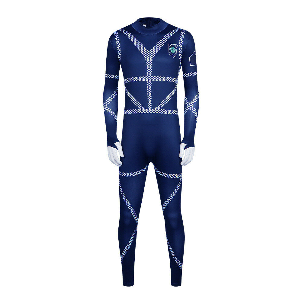 Cosplay костюм blue lock с застёжками для игровых конвенций и косплееров, blue