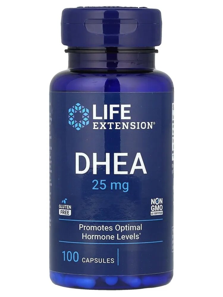 Дгэа (дегидроэпиандростерон) Life Extension DHEA 25 мг 100 капсул