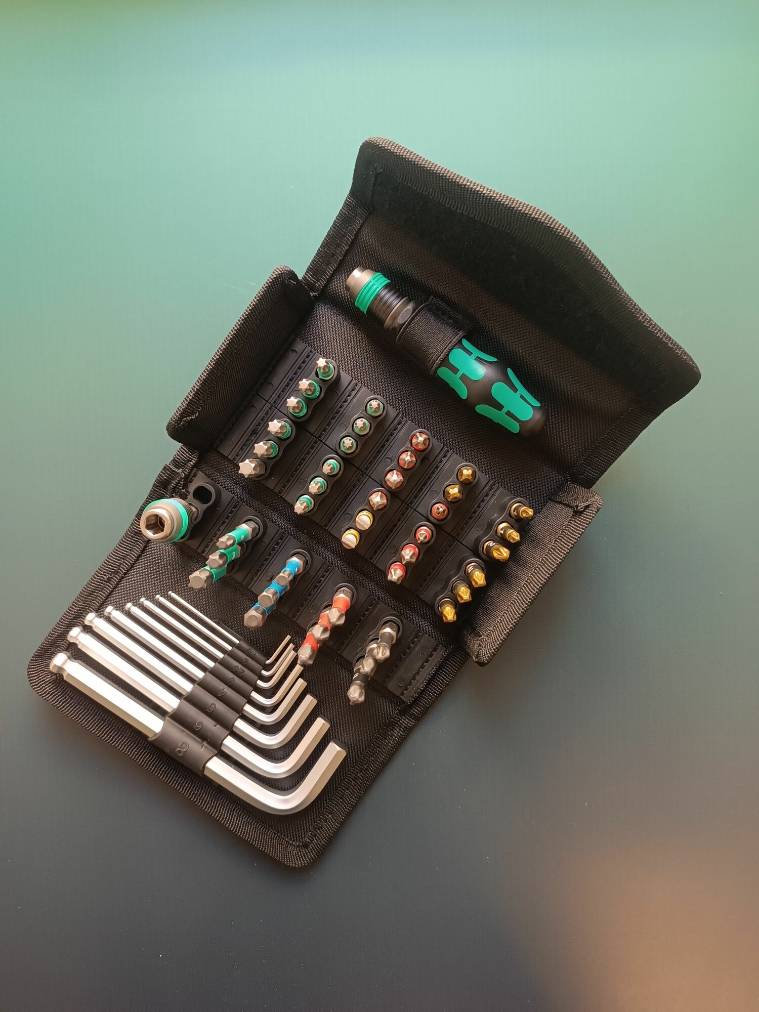 Набор бит с битодержателем WERA Kraftform Kompakt 100, SL PH PZ TX HEX (WE-057460) 52 предмета