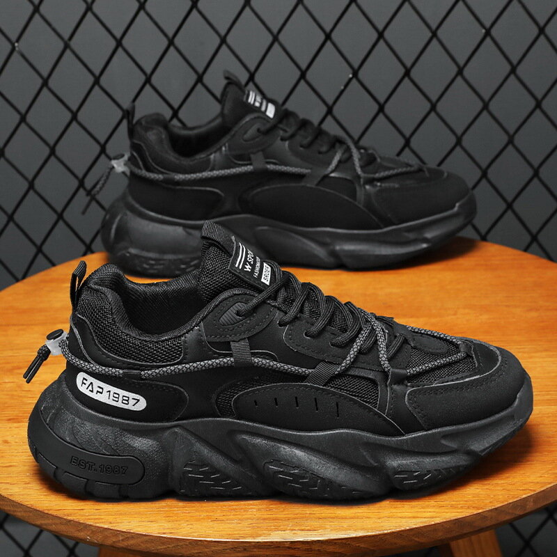 JYL Сникерсы мужские Лето Ходьба Легкость Дышащая сетка/2038 black