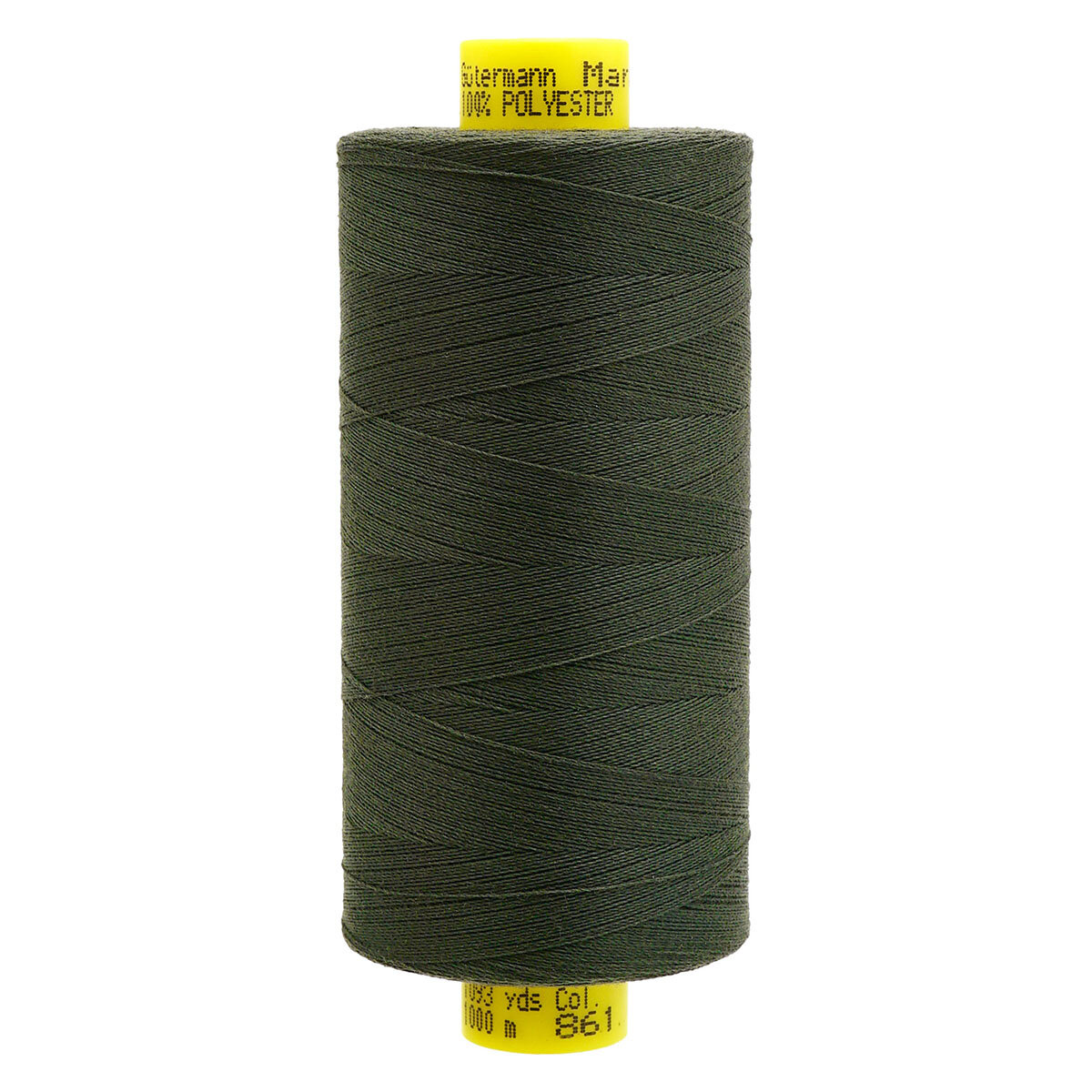 Нитки Mara 120/1000 м универсальные, 100% полиэстер Gutermann 700207 (861 полынный хаки), 10 шт