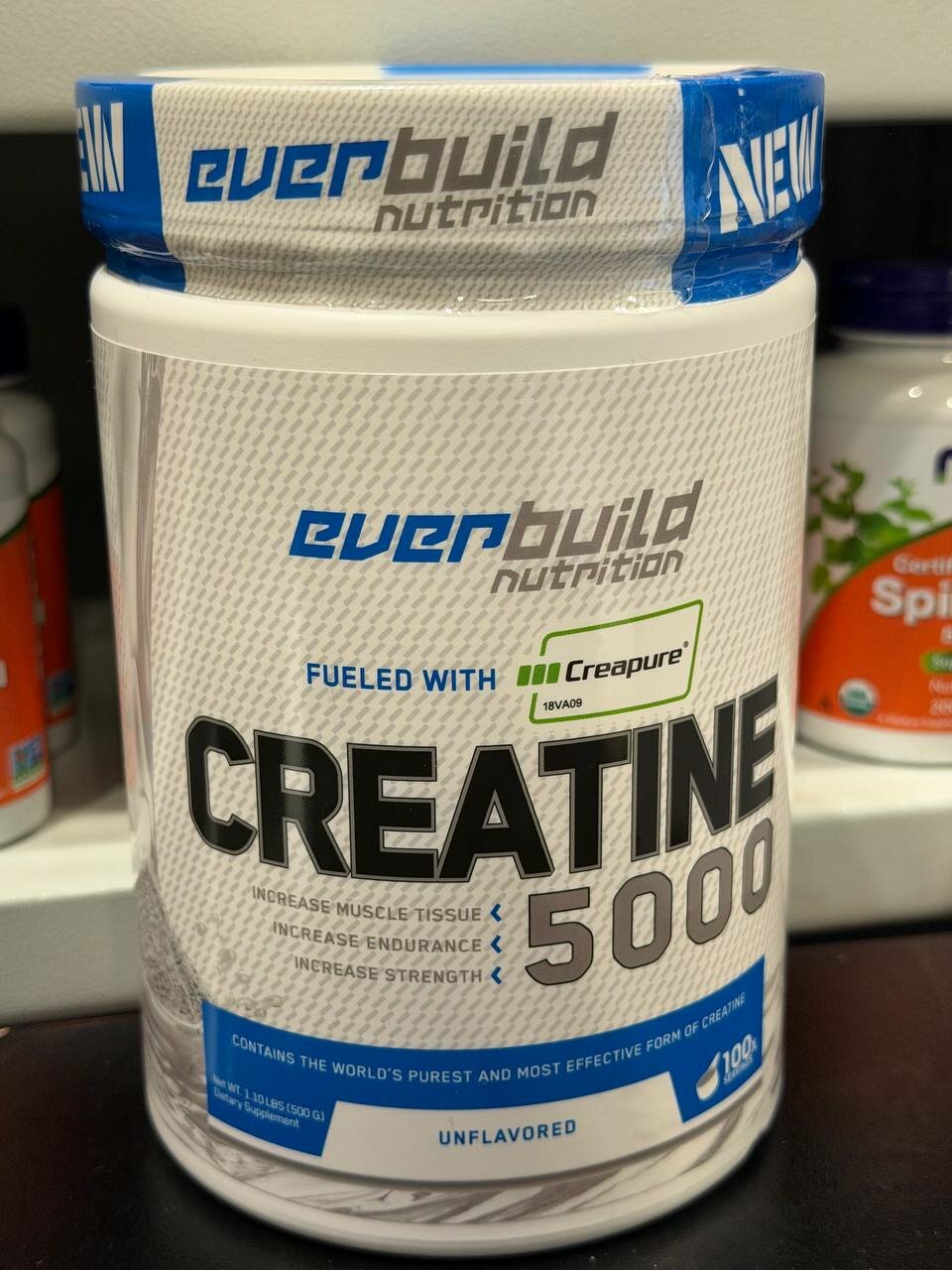 Everbuild Nutrition Creapure Creatine 5000 - Чистый креатин моногидрат 500 грамм
