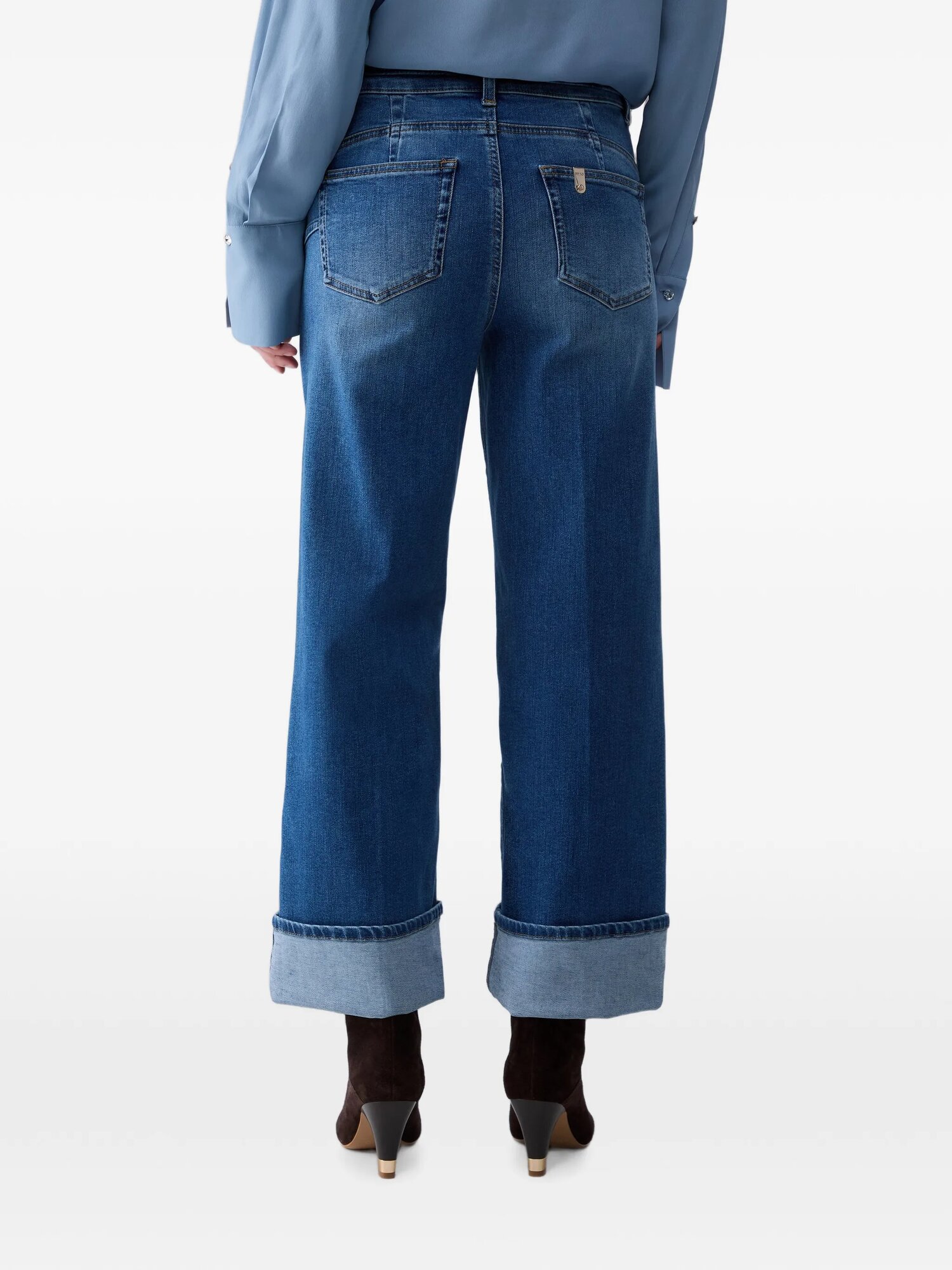 Джинсы LIU JO High-waisted flare jeans, размер 38, синий — фото 1
