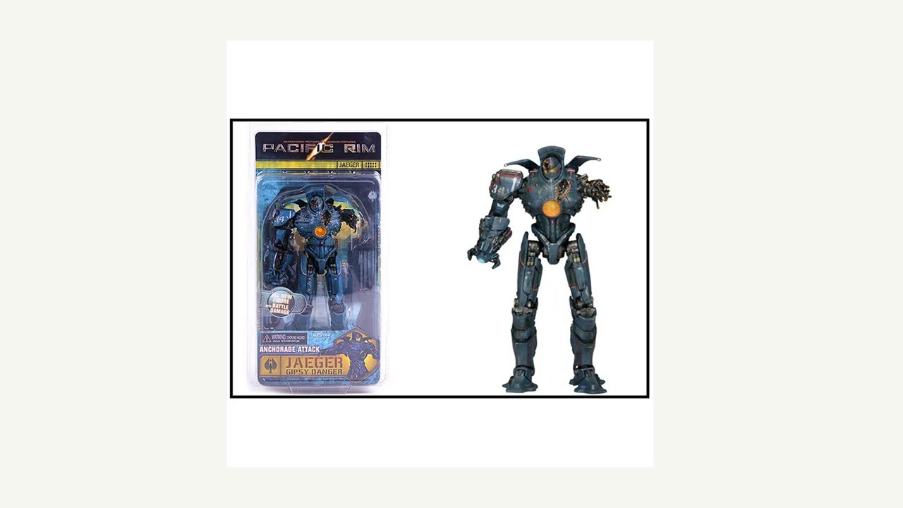 Фигурка Pacific Rim Jaeger Gipsy Danger Anchorage Attack, 1 шт, ПВХ, высота 20 см — фото 1