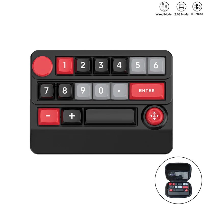 JOMAA W909 Беспроводная механическая мини-клавиатура Красный, red