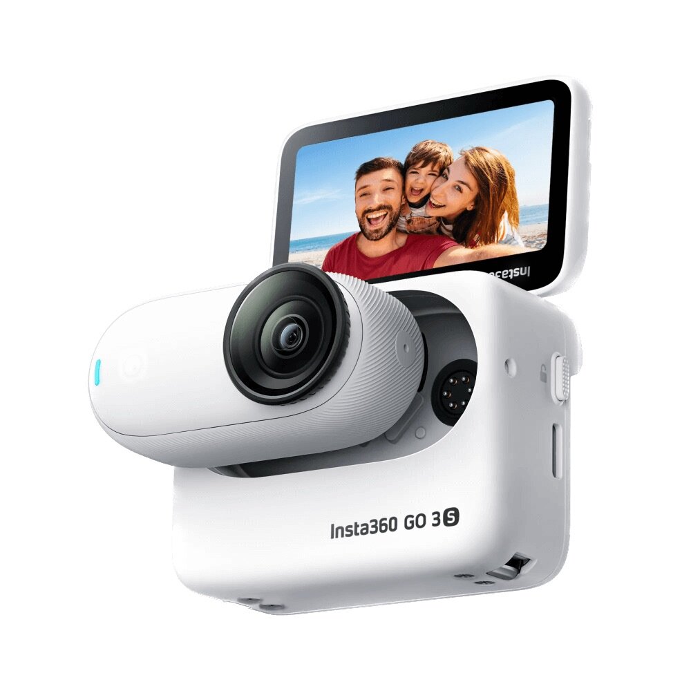 Экшн-камера Insta360 GO 3S, 128GB, 4K, белая, водонепроницаемость