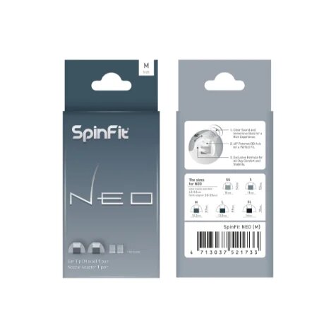 SpinFit Neo M, силиконовые насадки для наушников