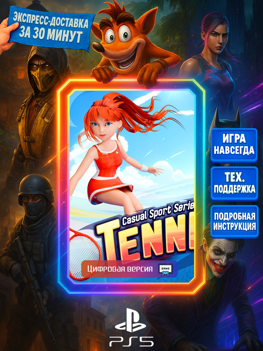 Casual Sport Series: Tennis PS5 | Моментальная доставка | Английский язык | Спорт