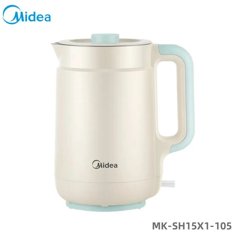 Midea Электрический чайник MK-SH15X1-105, белый, бежевый