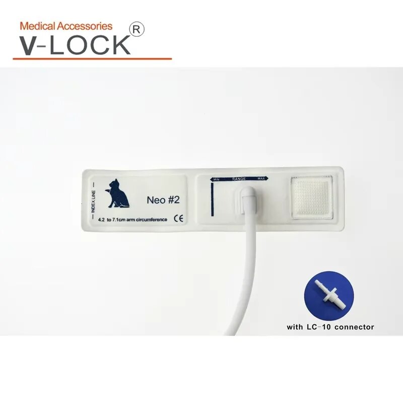 Ветеринарный тонометр V-lock для мелких животных одноразовый No.2