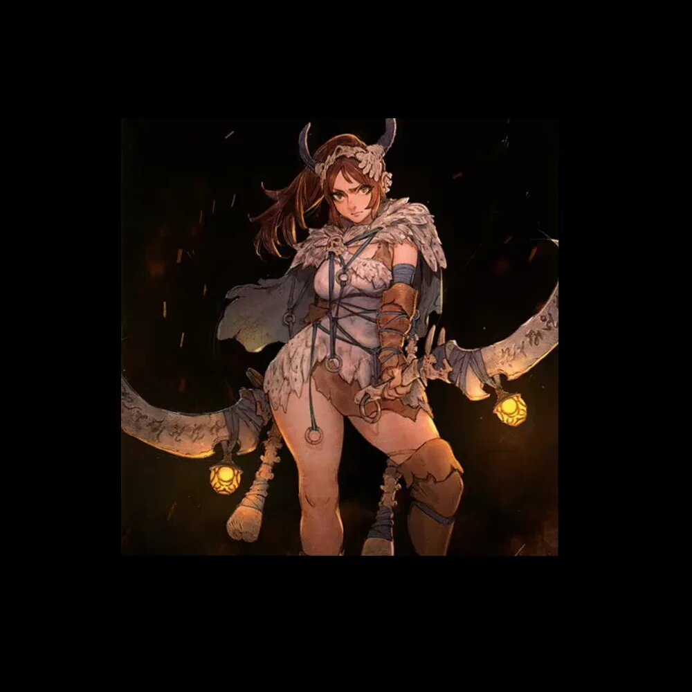 Модель из резины Resinking Dead Kingdom Indomitable Survivor - Dashing Reaper Paleun 28 мм