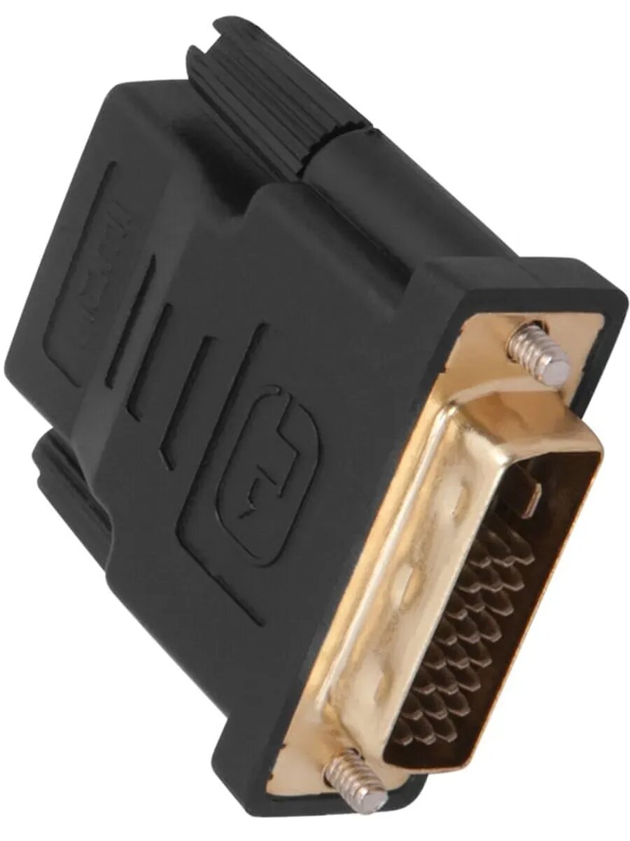 Соединитель DVI D HDMI для телевизора и монитора черный тв