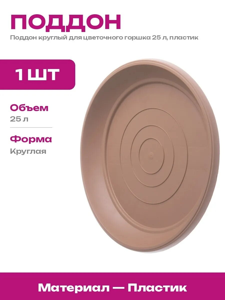 Пластиковый поддон для растений, круглый, защита от влаги