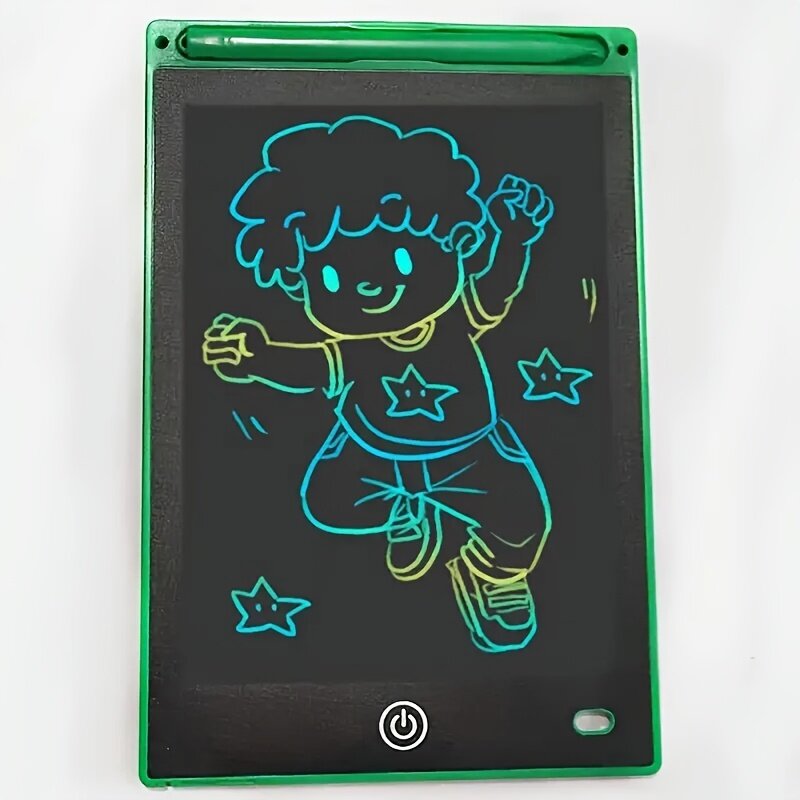Многоразовая LCD-доска для рисования, зеленая, 1 шт, с цветным стилусом, интерактивная обучающая игрушка для детей 3-8 лет, для дома, школы и офиса