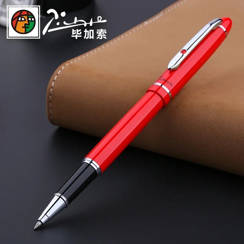 Пикассо 608 ручка-роллер металлическая черная Красный, only one pen