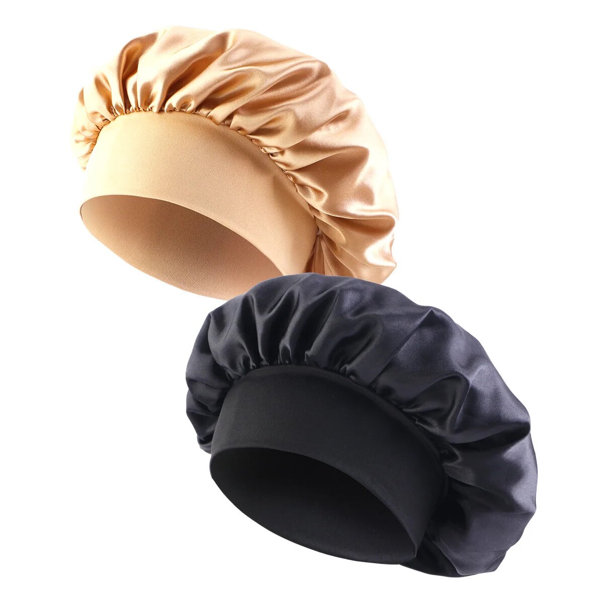Шапочка для сна атлас Atlas Night Cap Черный, Black gold