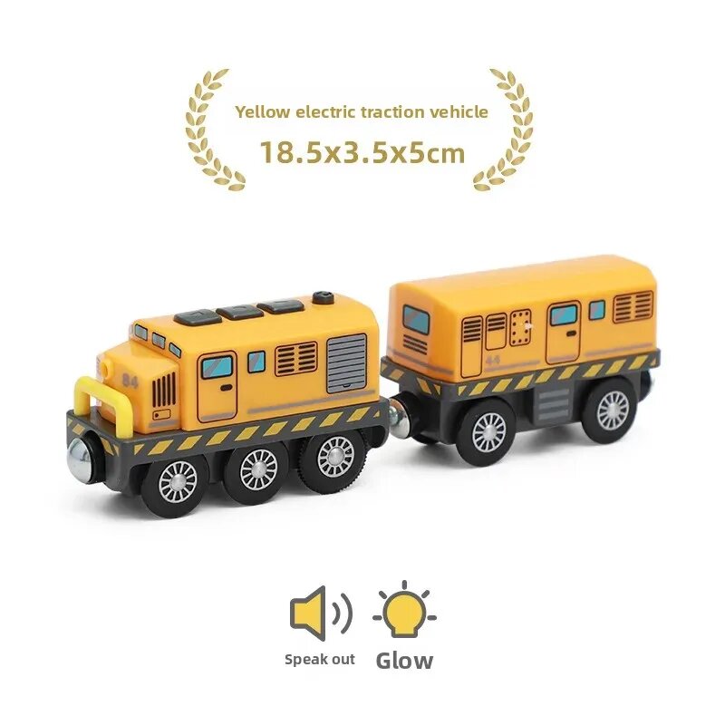 Электрический поезд GWSVTIX 1:64 Желтый, 91009 tractor