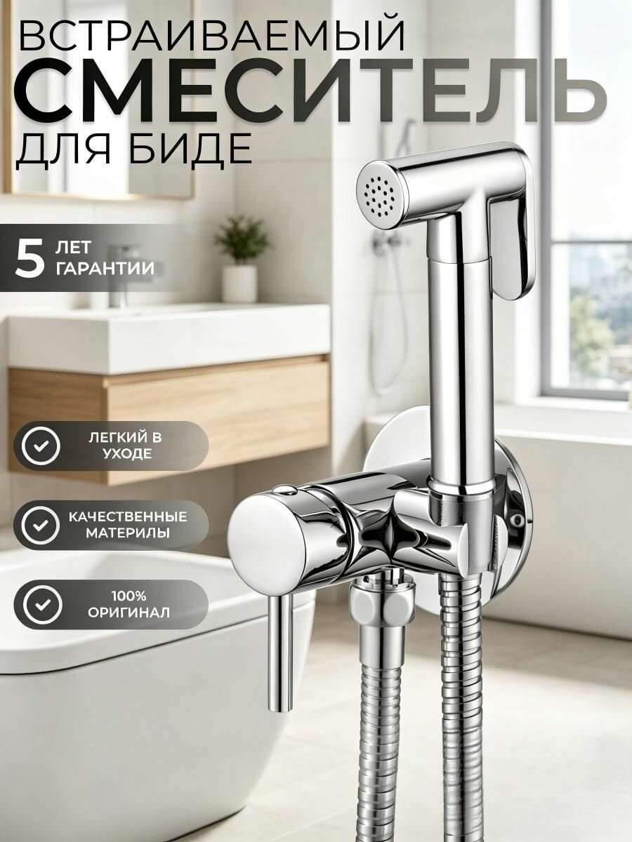 Душевой комплект серебристый