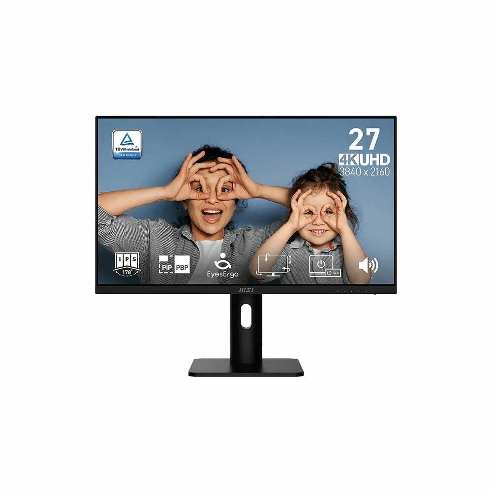 27" Монитор MSI PRO MP273UP E6, IPS, 3840x2160, 60 Гц (9S6-3PB49H-414)