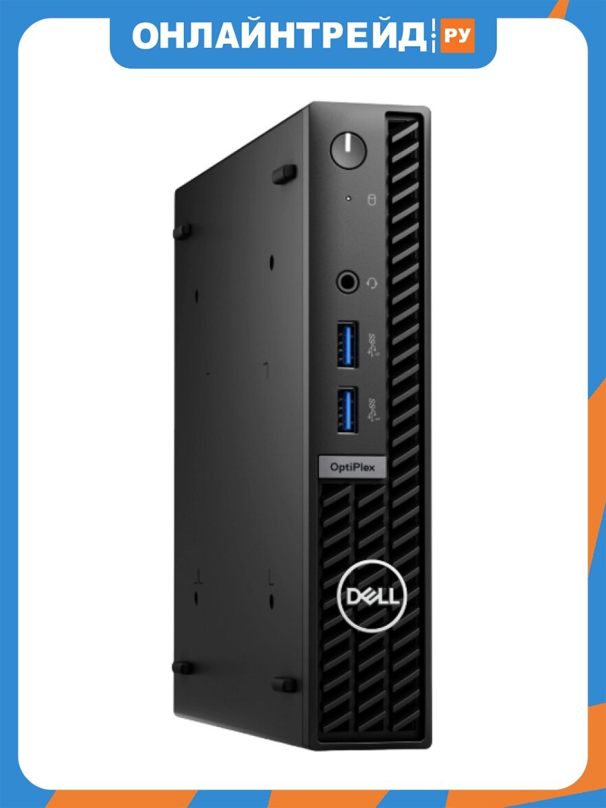 Компьютер Dell Неттоп Optiplex MFF 7010 Micro i5 13500T (1.6) 8Gb SSD512Gb UHDG 770 Windows 11 Pro GbitEth WiFi BT 90W
