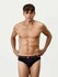 Трусы JUST CLOTHES, комплект из 3 шт., размер XL, черный