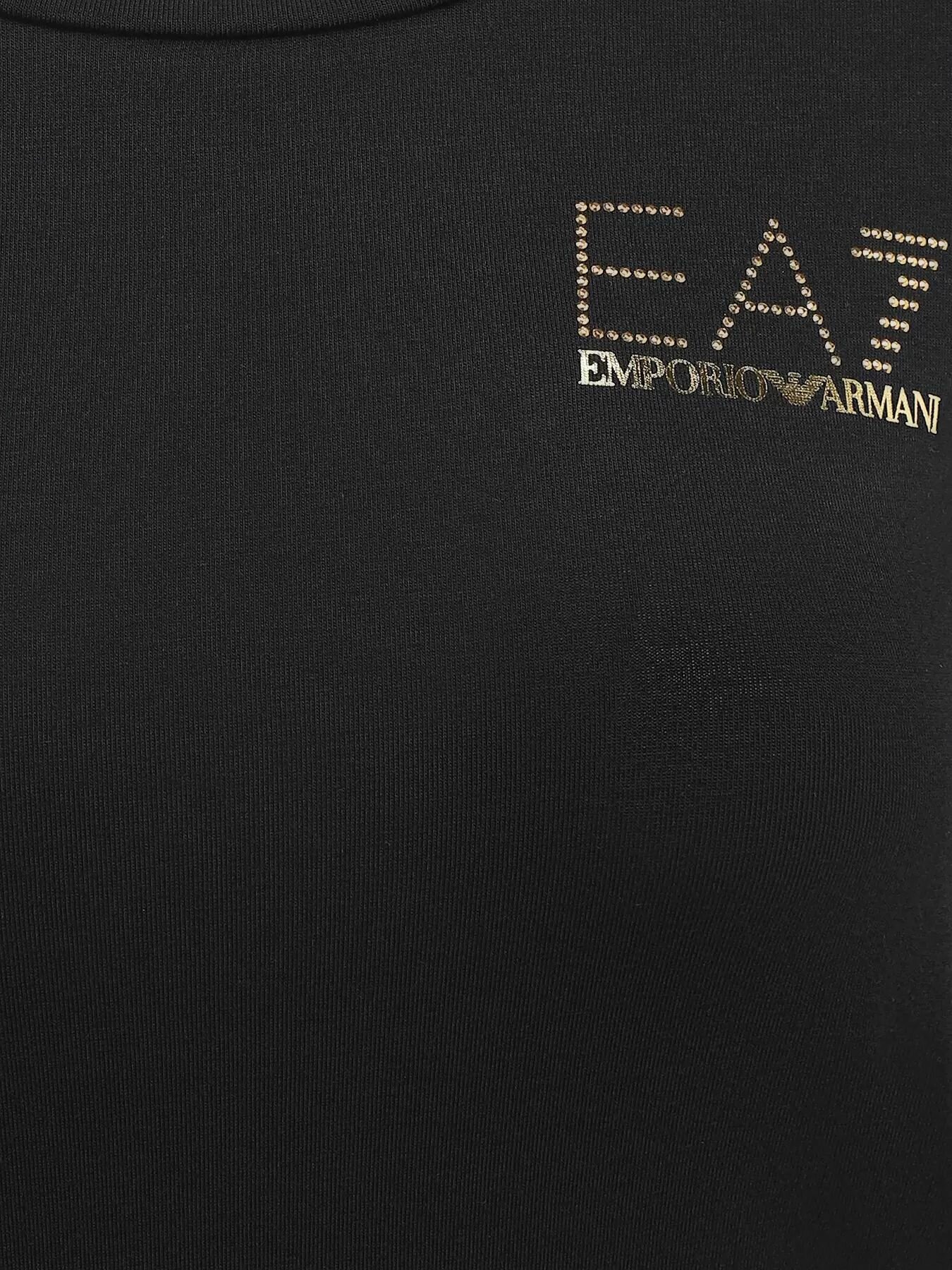 Футболка EA7 EMPORIO ARMANI, размер XS, черный — фото 1