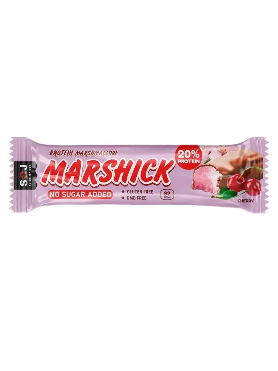 SOJ Батончик протеиновый, со вкусом вишни, 30 г