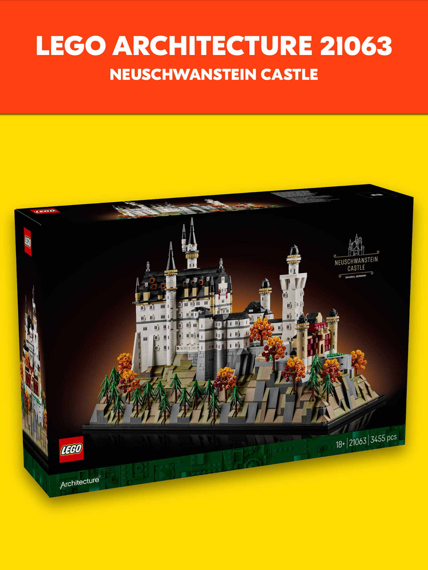 Конструктор LEGO Architecture 21063 Замок Нойшванштайн, 3455 деталь