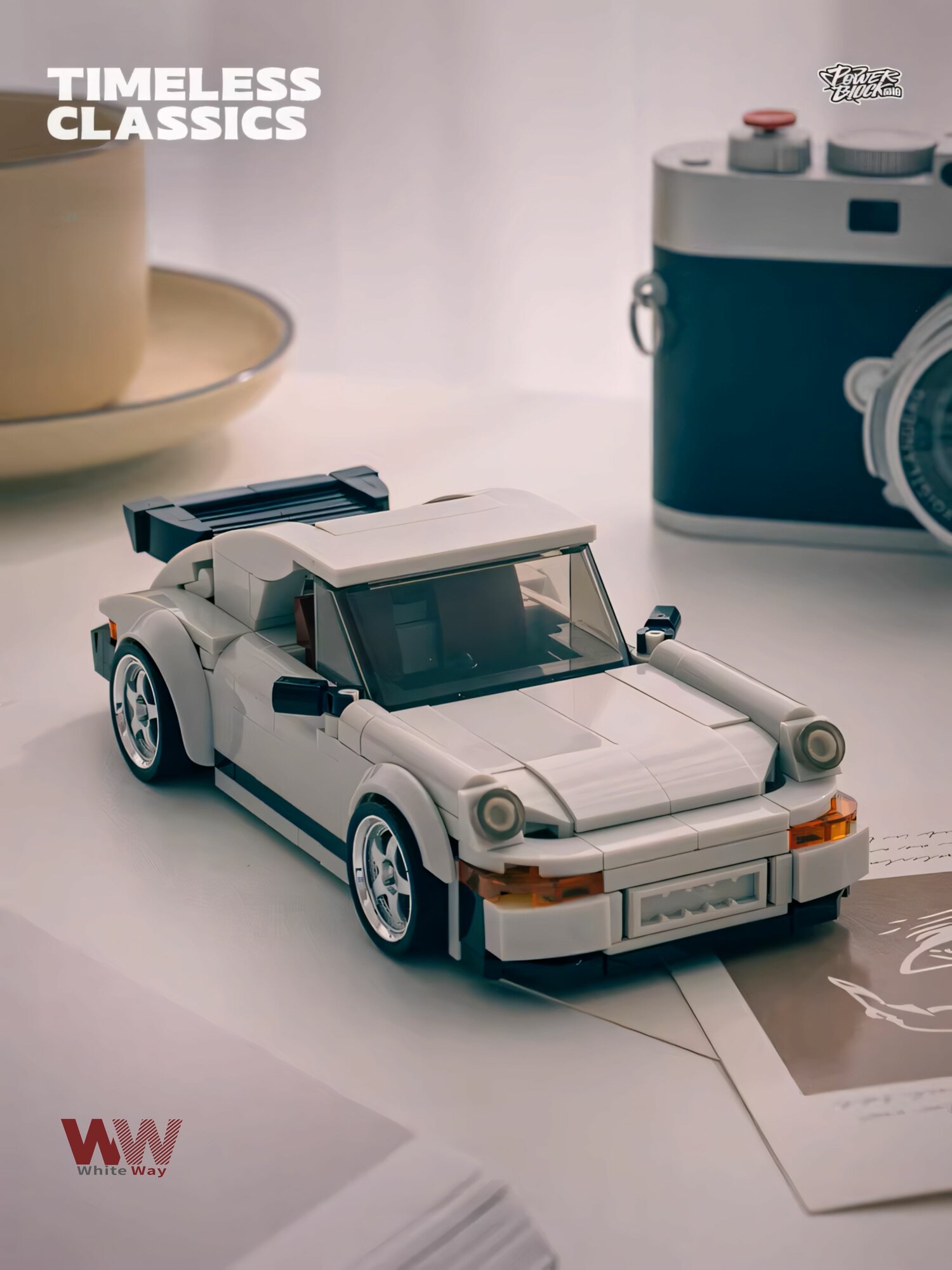 Конструктор Power Block 930 Turbo (343 дет.), PB8816, масштаб 1:32, серия Timeless Classics